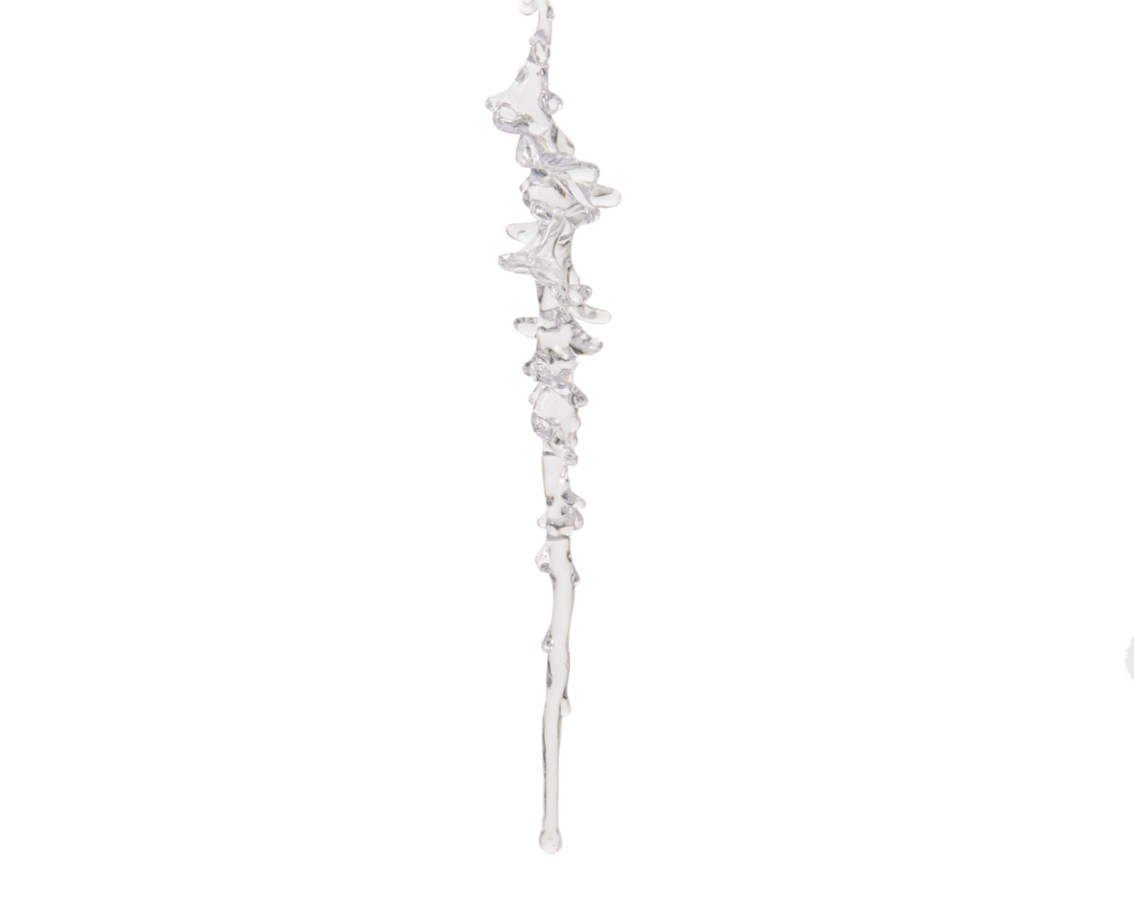 Stalactite en plastique transparent D3.5cm H25cm